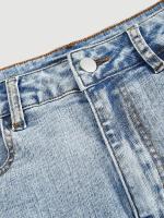 China Men's Blue Washed Low Waist Denim Skirts Custom (4018) for sale