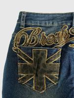 China Regular Blue Casual Low Waist Denim Skirts Custom (4007) for sale