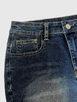 China Regular Blue Casual Low Waist Denim Skirts Custom (4007) for sale