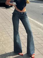 China Blue High Waist Breathable wholesale denim jeans for Embroidered Spring 2026 Custom (9930) for sale