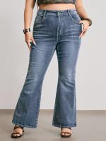 China Slim Fit Blue Casual High Waist wholesale denim jeans for Breathable Embroidered Custom (801) for sale