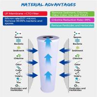 China Compressed Activated Carbon Filter Cartridges 10 Inches Or 20 Inches for sale