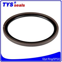 China SPGO ISI Excavotor Hydraulic Piston Seals Oil Resistance Bronze Filled for sale