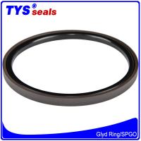 China SPGO ISI Excavotor Hydraulic Piston Seals Oil Resistance Bronze Filled for sale