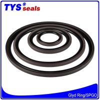 China SPGO ISI Excavotor Hydraulic Piston Seals Oil Resistance Bronze Filled for sale