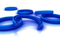 China Abrasion Resistant Spring Energized Ptfe Seal Low Friction Rubber Seal Ring ISO9001 for sale
