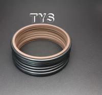 China 80x91.5x4.2black and brown  Rotary Shaft Seals Kit GRS Rod Step Seal Ring for Excavator High Quality Glyd best seal Ring for sale