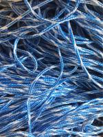 China Hand Line For Cast Net Hollow Braid Polyethylene Rope White Blue Mixed for sale