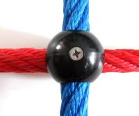 China Solid Cross Connector Playground Spare Parts PA6 Material for sale