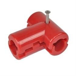 China Playground T Connector Red PA6 For 16mm Playground Combination Rope for sale