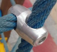 China Aluminium X Connector Playground Spare Parts 16mm Combi Rope for sale