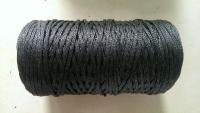 China PE 3mm Fishing Net Twine Black Braided Polyethylene Twine for sale