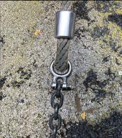 China Stainless Steel 304 Single Eye Shackle Playground Spare Parts for sale