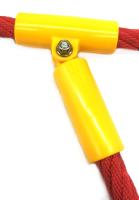 China Flexible T Connector Black Nylon Rope Connector for sale