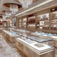 China Luxury Wooden Jewelry Cabinet with Glass Display Section & Lock System for sale