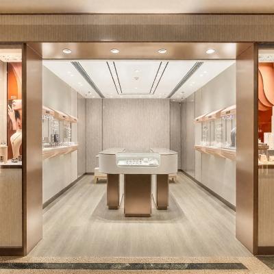 China Boutique Jewelry Store Display Cabinet Made of Solid Wood and Glass for sale