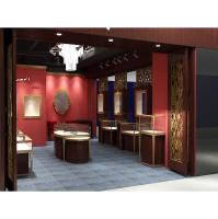 China Luxury Wood Body Jewelry Showcase with Full Vision Glass Design for sale