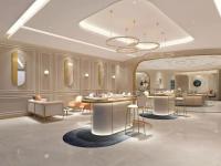 China Custom Design Stainless Steel Jewelry Showcase Gold Jewelry Display Cabinet with LED for sale