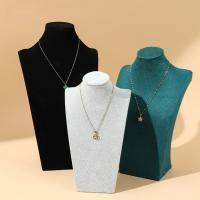 China Custom Jewelry Necklace Model Display Stand PU Leather Jewelry Stand Jewelry Display Rack for sale