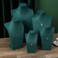 China Custom Jewelry Necklace Model Display Stand PU Leather Jewelry Stand Jewelry Display Rack for sale