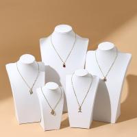 China Custom Jewelry Necklace Model Display Stand PU Leather Jewelry Stand Jewelry Display Rack for sale