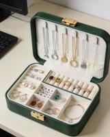 China Portable Jewelry Travel Case, Small but Spacious, Premium PU Leather with Anti-Scratch Lining for sale