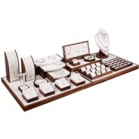 China Walnut Jewelry Display Stand Counter Elegant Showcase for Counter or Wall Mount for Storefront for sale