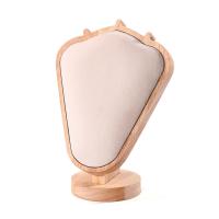 China High-End Portable Walnut Jewelry Necklace Display Rack New Model Counter Stand for Display for sale