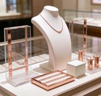 China Custom Minimalist Luxury Jewelry Display Kit, Premium Metal & Acrylic Display Props for Fine Jewelry for sale