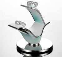 China Custom Modern Rotating Jewelry Display Case, Premium Metal Frame Display Prop for Luxury Watch & Bangle for sale