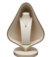 China Custom Luxury Curved Velvet Necklace Display, Premium Jewelry Mannequin Stand for Luxury Jewelry Retail & Exhibition for sale