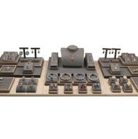 China Matte Grey Jewelry Display Prop Set for Minimalist Jewelry Exhibition for sale