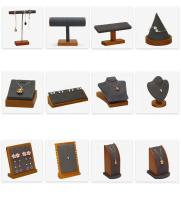 China Brown Wooden Jewelry Display Props for Jewelry Exhibition Showroom for sale
