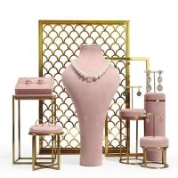 China Metal Jewelry Display Holder Set for Fashion Jewelry Exhibition for sale