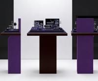 China Luxury Dark Purple Velvet Jewelry Display Set, Premium Metal & Wood Jewelry Stand Organizer for Necklaces, Earrings & Rings for sale