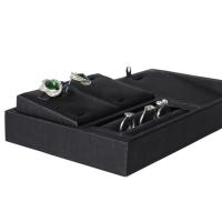 China Grey Leather Jewelry Display Holder for Ring Earring Jewelry Show for sale