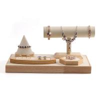 China Wooden Jewelry Display Tray for Jewelry Store Counter Exhibition Display for sale