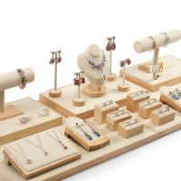 China Wooden Jewelry Display Tray for Jewelry Store Counter Exhibition Display for sale