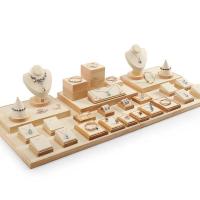 China Wooden Jewelry Display Tray for Jewelry Store Counter Exhibition Display for sale