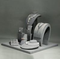 China Luxury Jewelry Display Stand for Ring Earring Necklace Bracelet Counter Showcase for sale