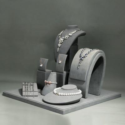 China Luxury Jewelry Display Stand for Ring Earring Necklace Bracelet Counter Showcase for sale