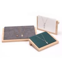 China Beige Velvet Jewelry Display Tray for Jewelry Retail Store Props for sale