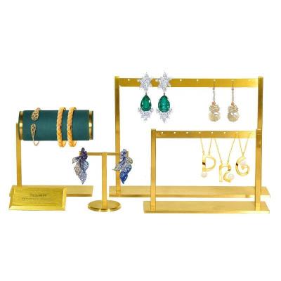China Metal Jewelry Display Stand Set for Ring Earring Bracelet Necklace Show for sale