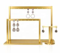 China Metal Jewelry Display Stand Set for Ring Earring Bracelet Necklace Show for sale