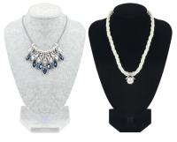 China Wholesale Flannel Lightweight Jewelry Necklace Pendant Chain Rack Stand Bust Multi-Height Options for sale