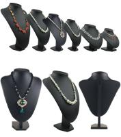 China Wholesale Flannel Lightweight Jewelry Necklace Pendant Chain Rack Stand Bust Multi-Height Options for sale