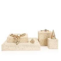 China Limestone Earthy Merchandising Bracelet Jewelry Display showcase Stand Tray for Retail Shop for sale