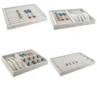 China White Jewelry Display Tray for Counter Top Jewelry Presentation for sale