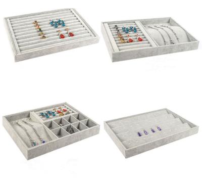 China White Jewelry Display Tray for Counter Top Jewelry Presentation for sale