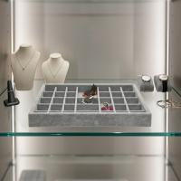 China White Jewelry Display Tray for Counter Top Jewelry Presentation for sale
